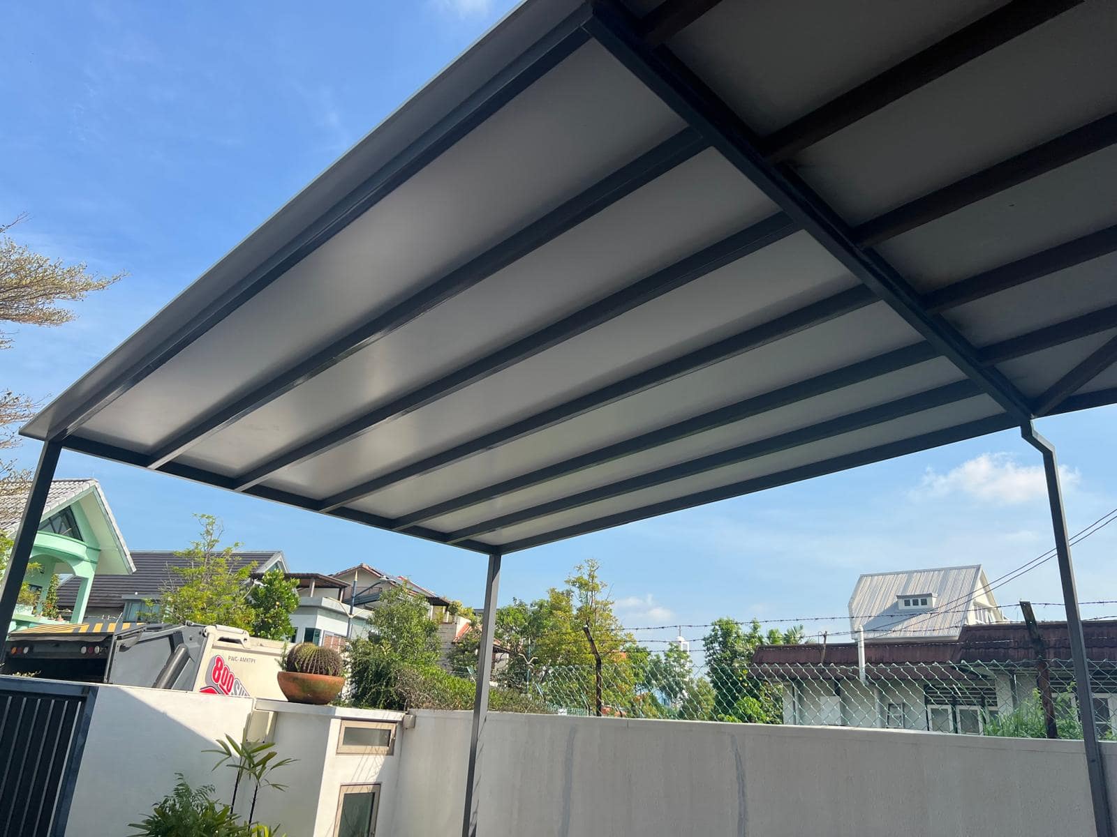 Aluminium Composite Panel Awning | ACP Roof Installation & Aluminium ...